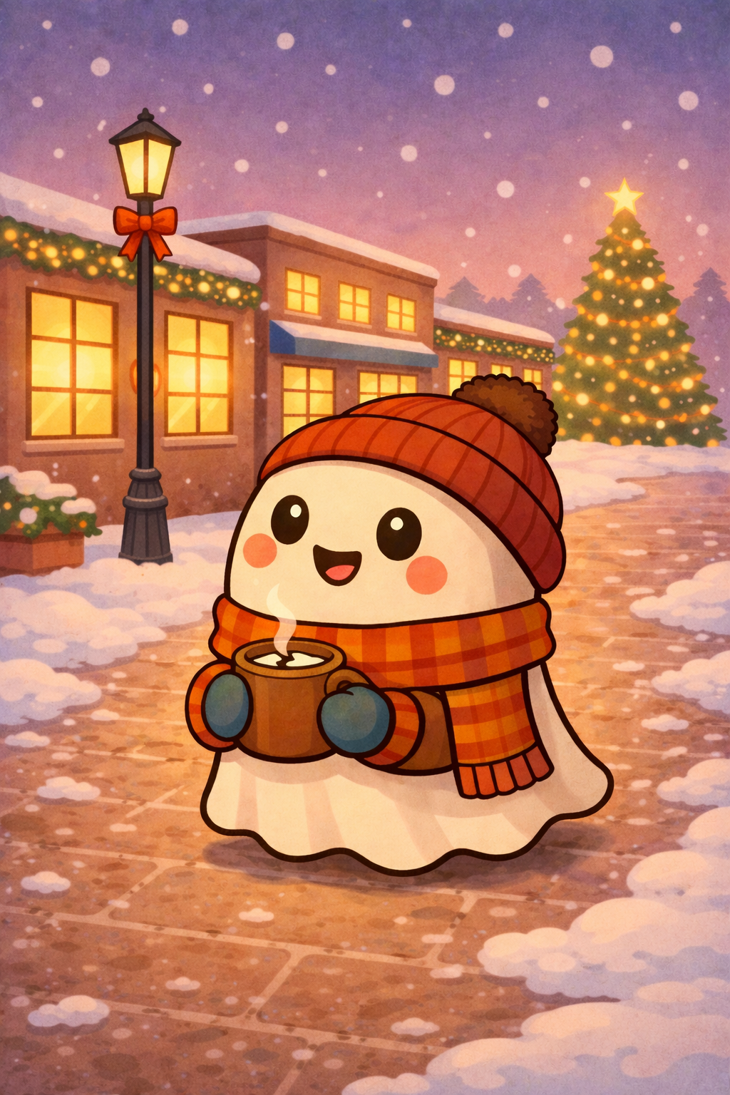 Enjoying A Stroll – Ghostie & Friends